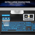 Large Print Backlit Wired USB Keyboard