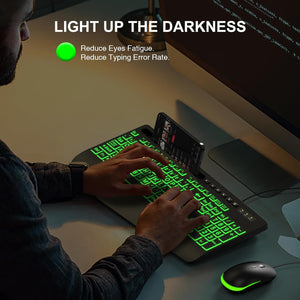 Large Print Backlit Wired USB Keyboard