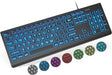 Large Print Backlit Wired USB Keyboard