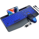 SABLUTE Wireless Keyboard and Mouse Backlits